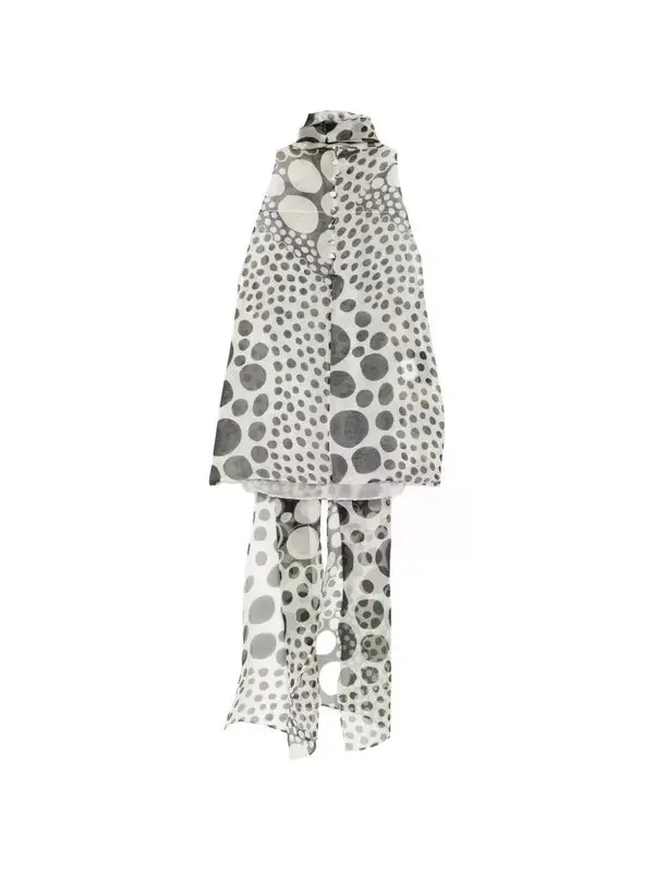 ISABEL SANCHIS Polka-dot Scarf Blouse