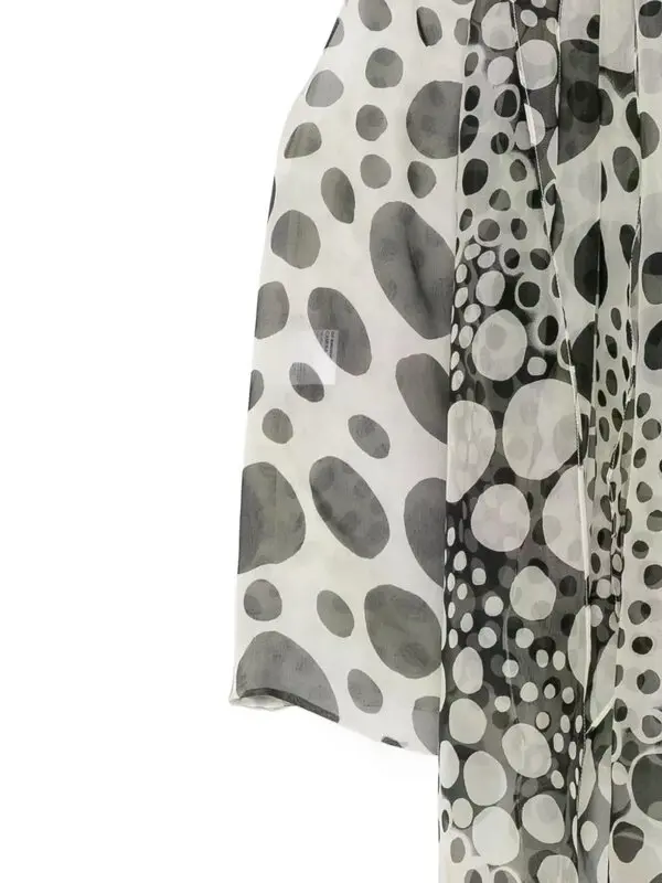 ISABEL SANCHIS Polka-dot Scarf Blouse
