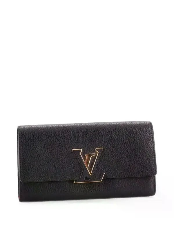 LOUIS VUITTON Capucines Wallet Leather Small Wallets