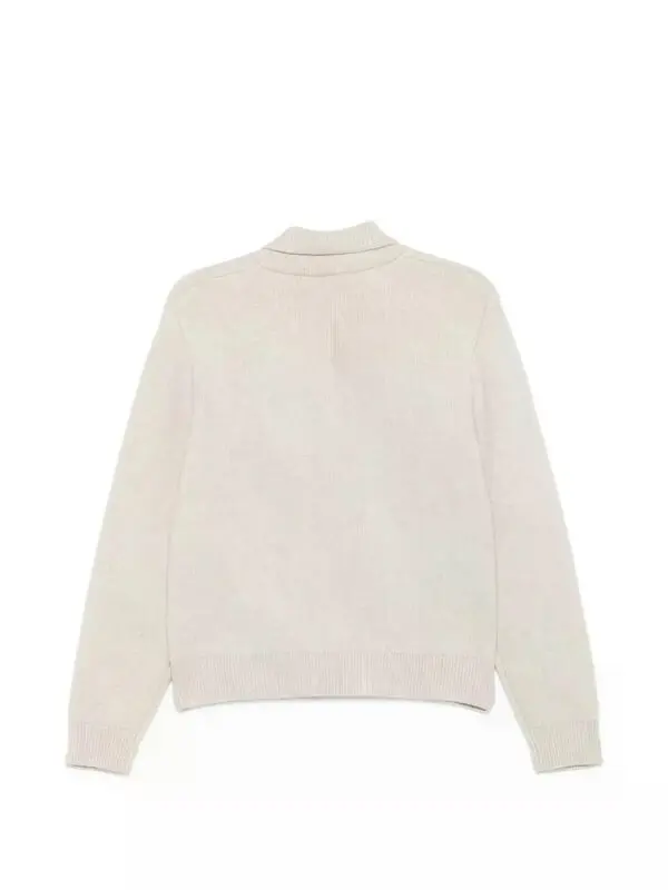 LISA YANG Aleya Zip-up Collared Sweater