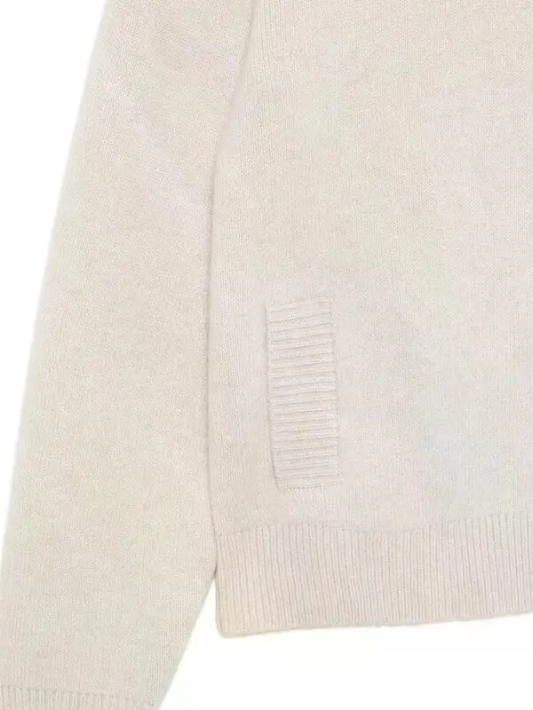 LISA YANG Aleya Zip-up Collared Sweater