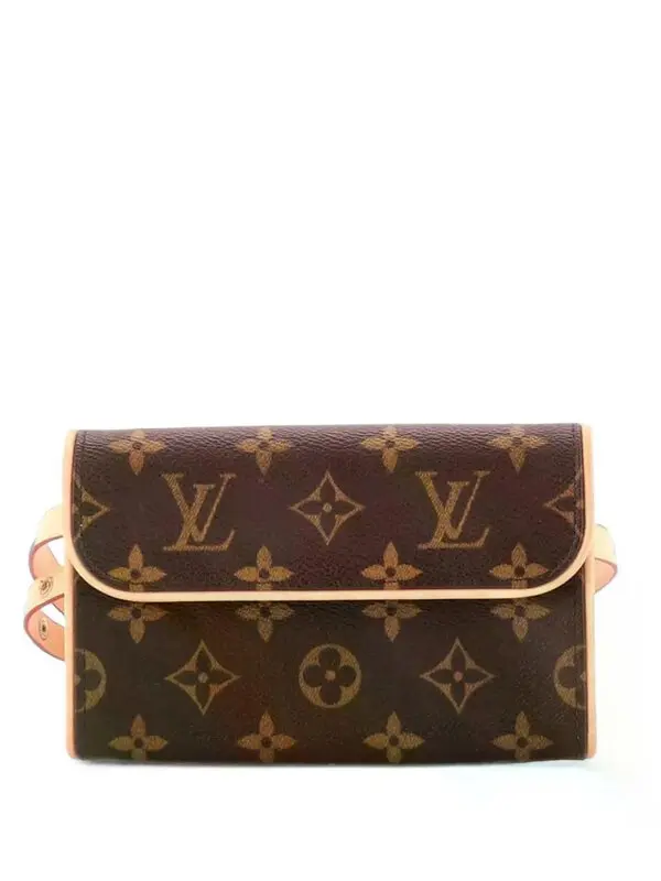 LOUIS VUITTON Florentine Waist Bag Monogram Canvas Belt Bag - Brown