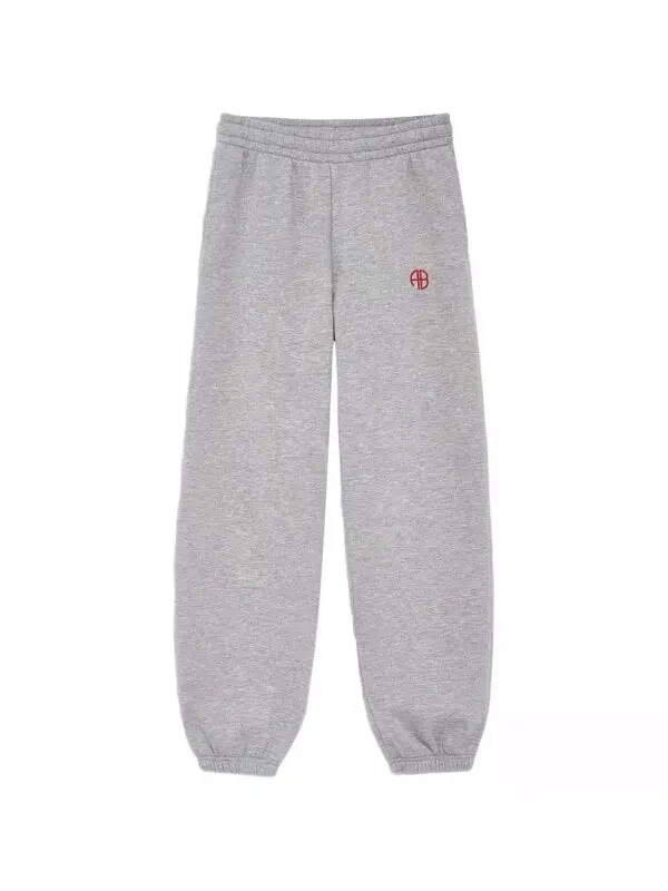ANINE BING Karter Logo-embroidered Elasticated Track Pants