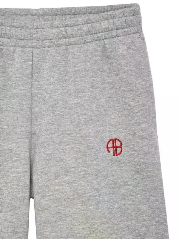 ANINE BING Karter Logo-embroidered Elasticated Track Pants