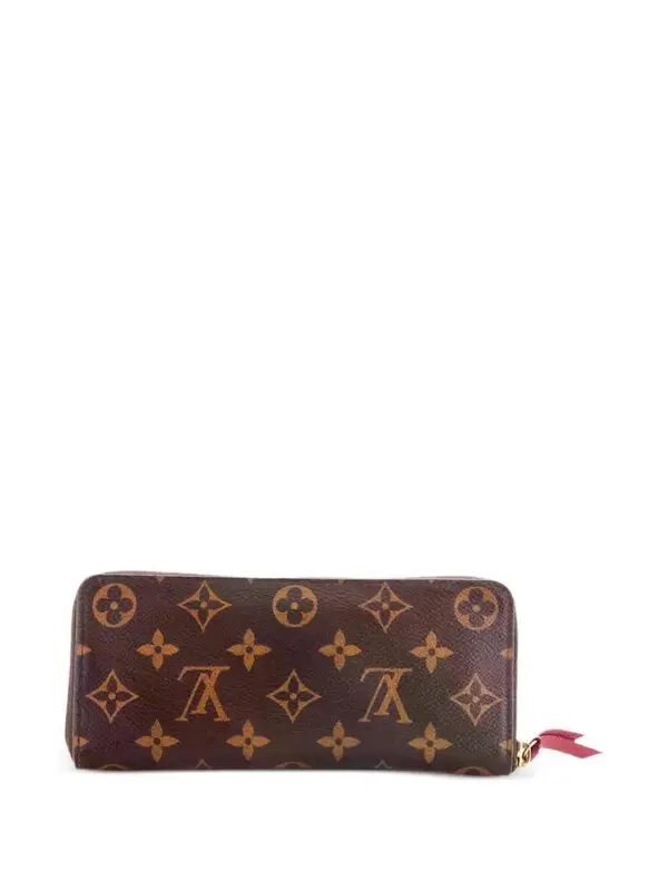 LOUIS VUITTON Clemence Wallet Monogram Canvas Small Wallets