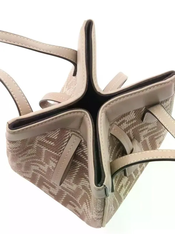 Fendi 2000-2010 Mini Zucca Canvas Origami Shoulder Bag