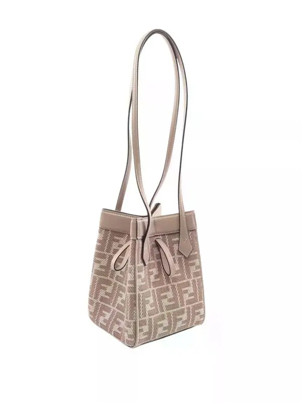 Fendi 2000-2010 Mini Zucca Canvas Origami Shoulder Bag