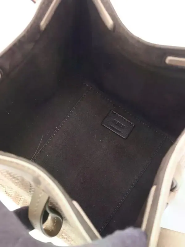Fendi 2000-2010 Mini Zucca Canvas Origami Shoulder Bag