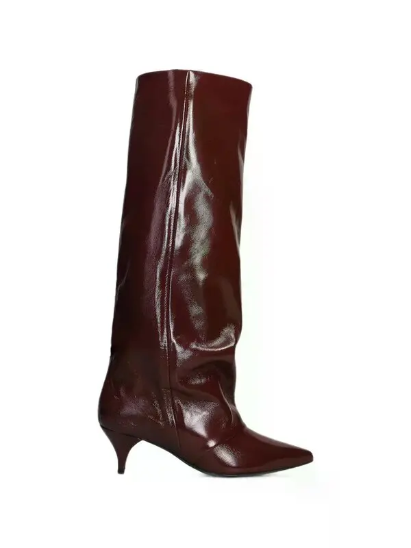 ALCHIMIA Pointed-toe Slouchy Boots - Red