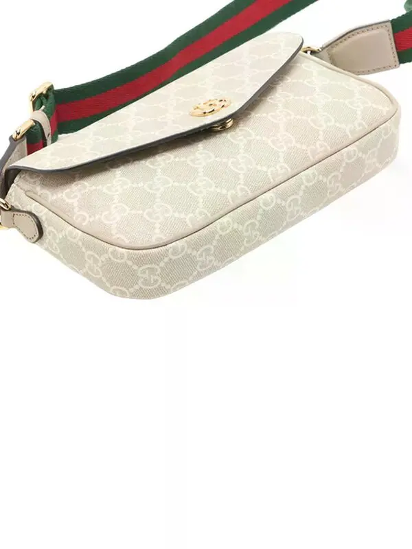 Gucci Gg Supreme Web Ophidia Pochette Crossbody Bag