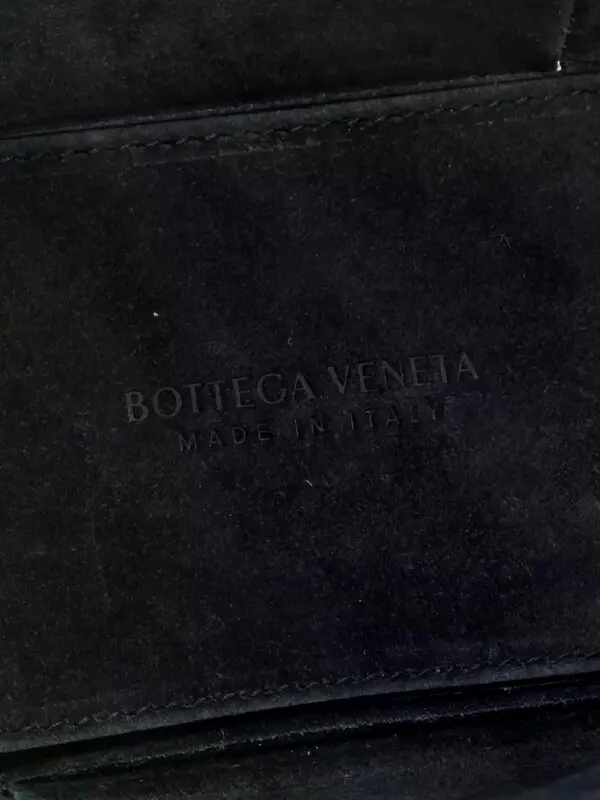 Bottega Veneta 2012-2026 Mini Lambskin Intreccio Arco Tote Satchel - Black