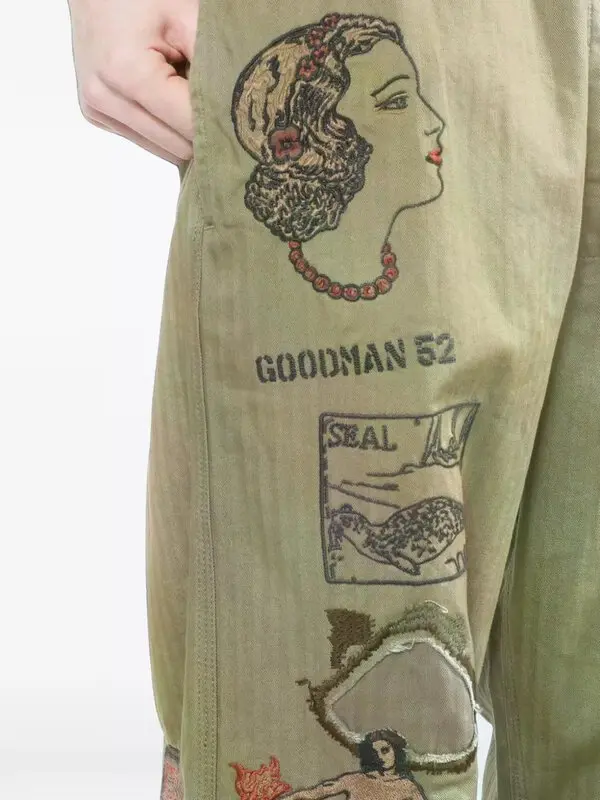 SAMUEL ZELIG Duffle Embroidered Trousers