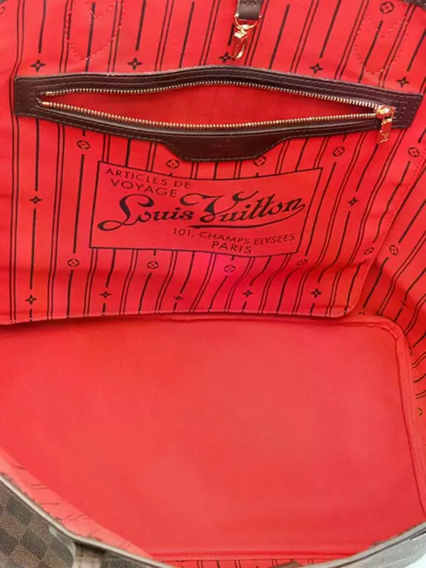 LOUIS VUITTON Damier Ebene Neverfull Gm Tote Bag