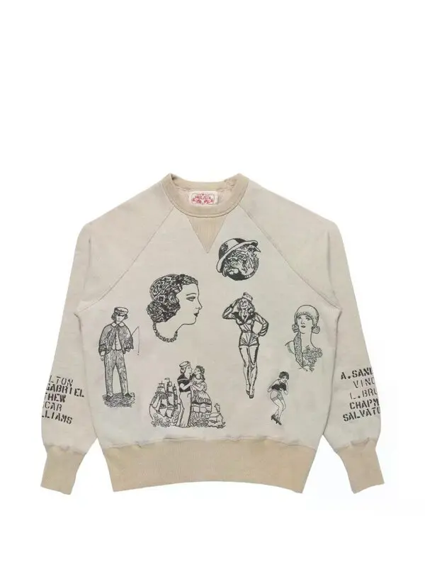 SAMUEL ZELIG Duffle Graphic-print Sweatshirt