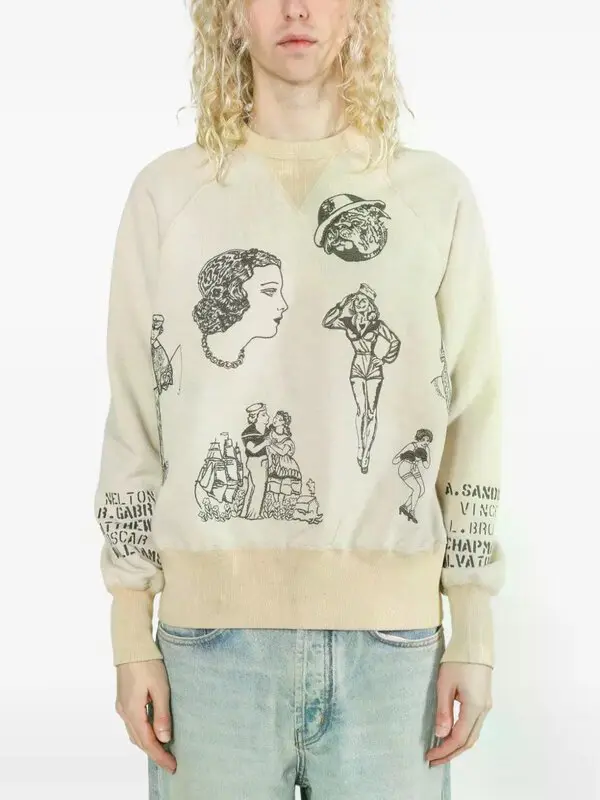 SAMUEL ZELIG Duffle Graphic-print Sweatshirt