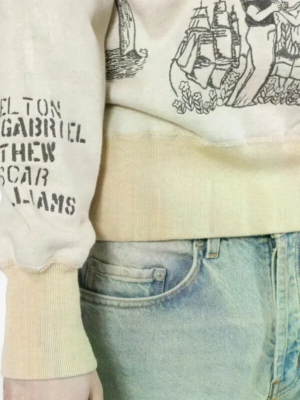 SAMUEL ZELIG Duffle Graphic-print Sweatshirt