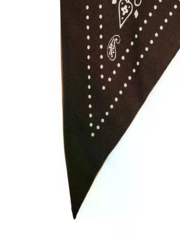 Destin Paisley-print Bandana Scarf - Brown