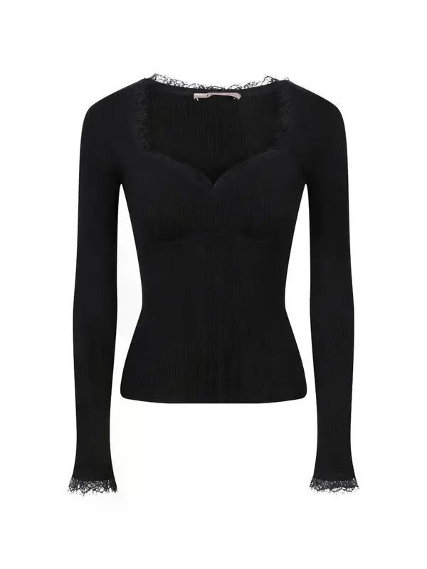 TWINSET Lace-trim Jumper