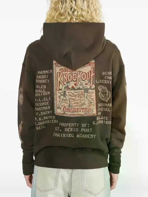 SAMUEL ZELIG Duffle Embroidered-graphic Hoodie