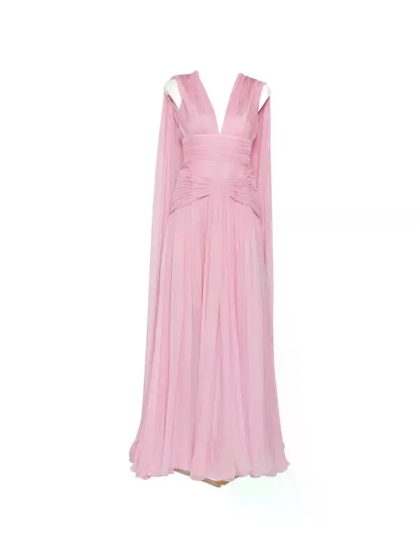 Zuhair Murad Draped V-neck Gown