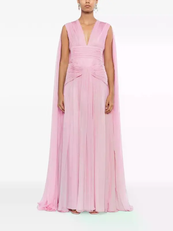 Zuhair Murad Draped V-neck Gown