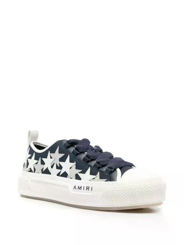 Amiri Star-patch Platform Sneakers - Blue