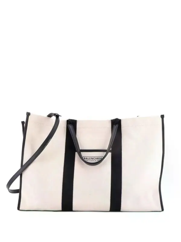 Balenciaga Hardware Canvas Tote Bag - Neutrals