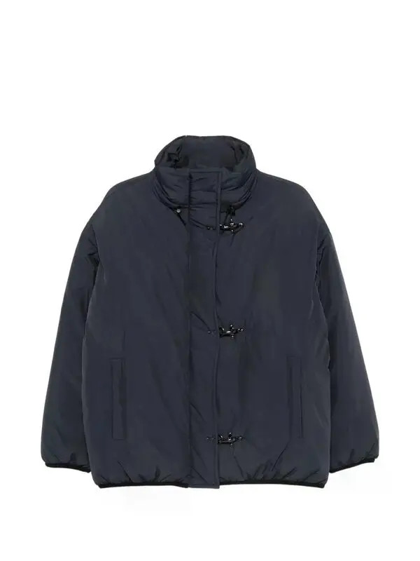 FAY Hook-fastening Puffer Jacket - Blue