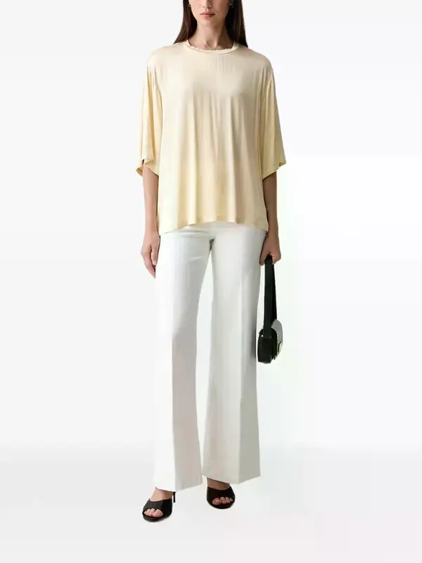 VICOLO Button-embellished Jeans - White