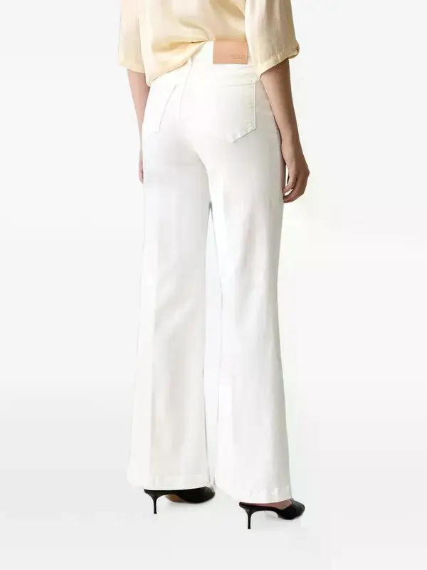 VICOLO Button-embellished Jeans - White