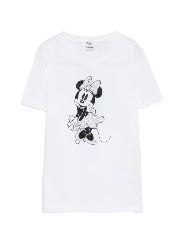 Liu Jo X Disney Rhinestone-embellished T-shirt - White