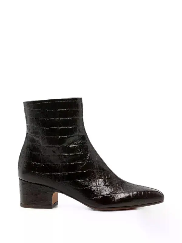 Chie Mihara Croc-effect Leather Ankle Boots