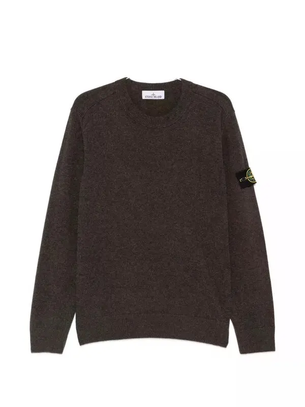 Stone Island Logo-patch Sweater - Brown