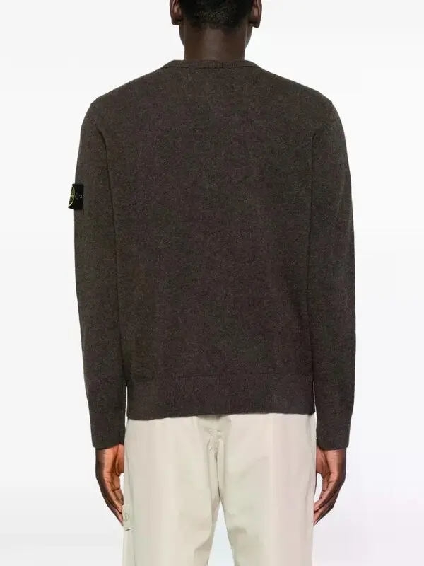 Stone Island Logo-patch Knit Sweater