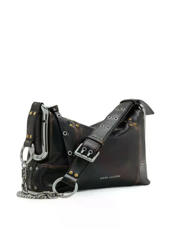 Marc Jacobs Scene Medium Shoulder Bag In Studded Distressed Leather