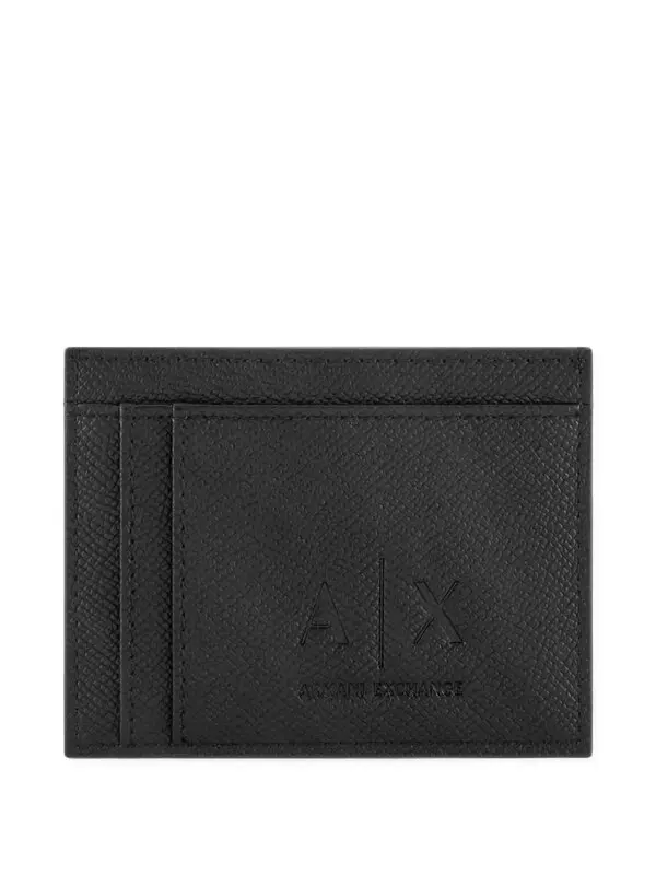 Armani Exchange Textured Logo-plaque Cardholder
