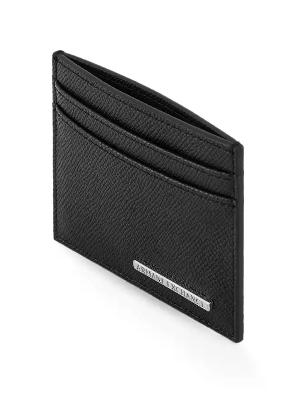 Armani Exchange Textured Logo-plaque Cardholder
