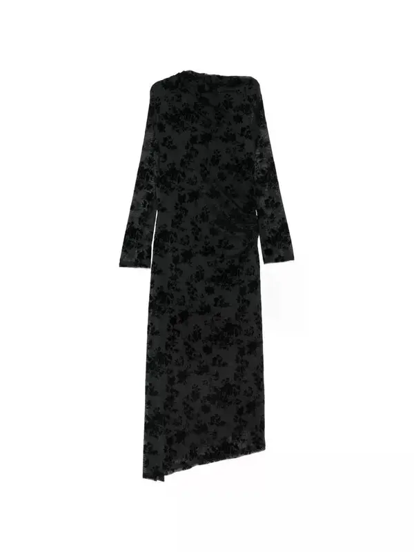 Imperial Floral-print Devoré-effect Midi Dress