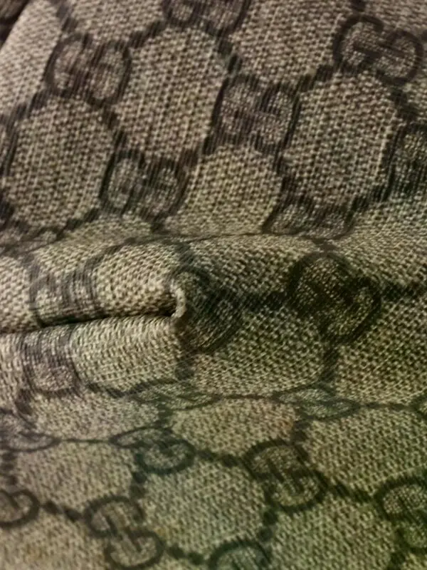 Gucci Plus Gg Coated Canvas With Leather Large Tote Bag