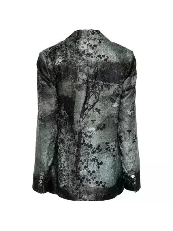 PIERRE-LOUIS MASCIA Floral-print Single-breasted Blazer