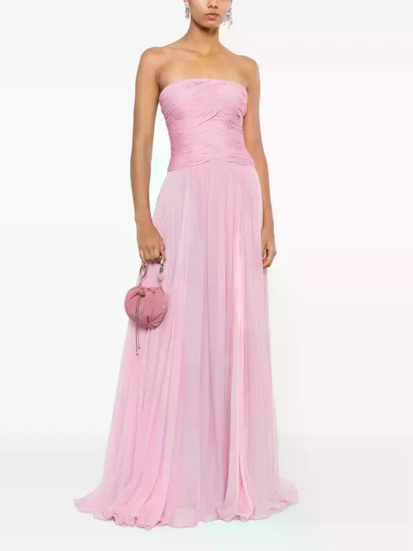 Zuhair Murad Strapless Silk-chiffon Gown
