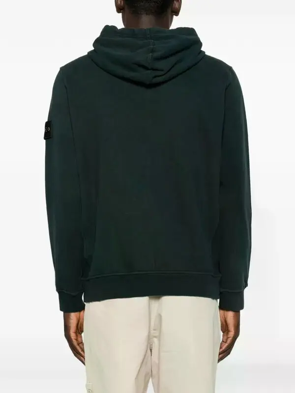 Stone Island Logo-patch Zip-up Hoodie