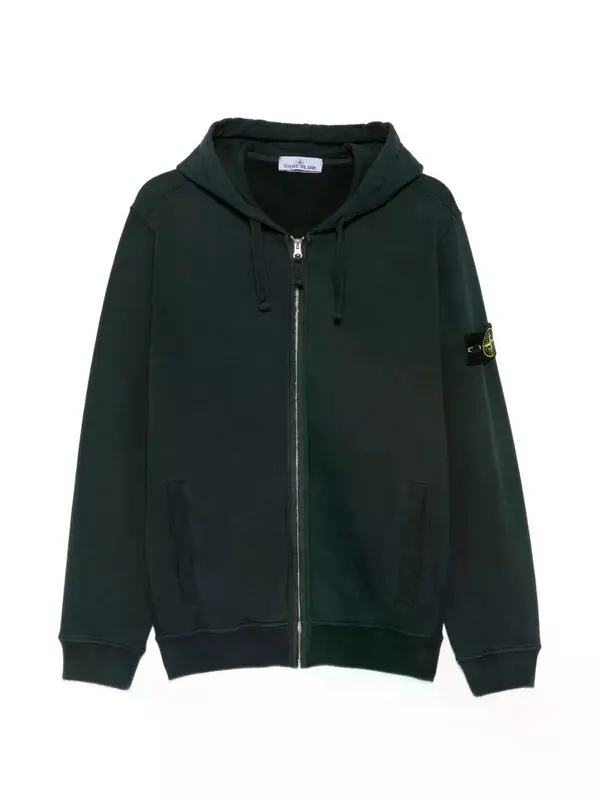 Stone Island 6100067 Brushed Organic Cotton Fleece Sweatshirt - Green