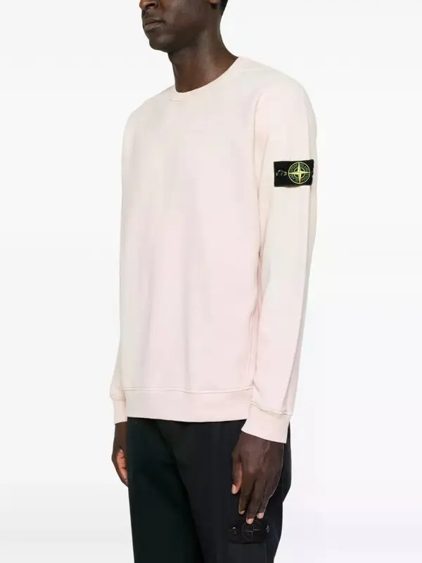 Stone Island Compass-patch Sweatshirt - Pink