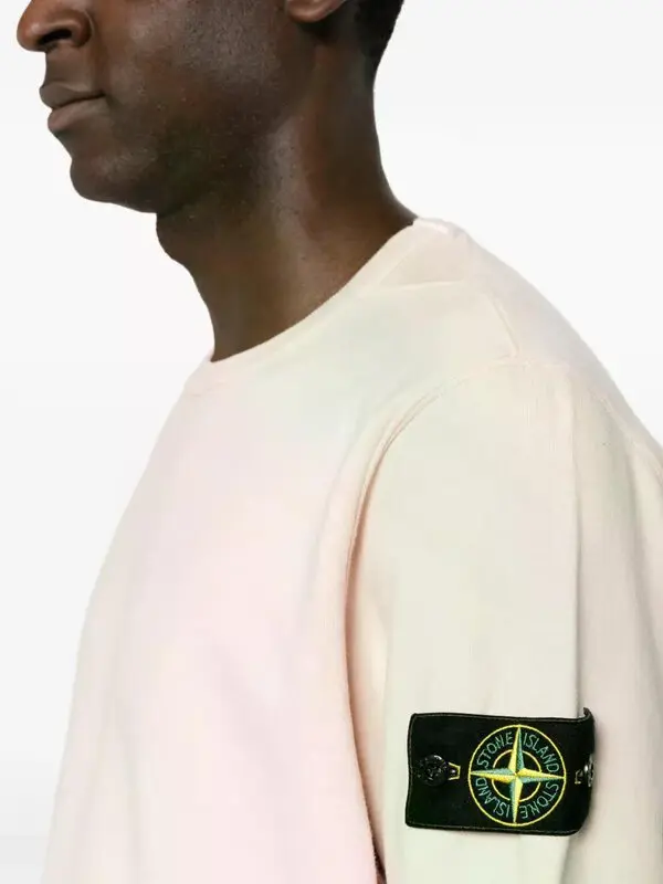 Stone Island Compass-patch Sweatshirt - Pink