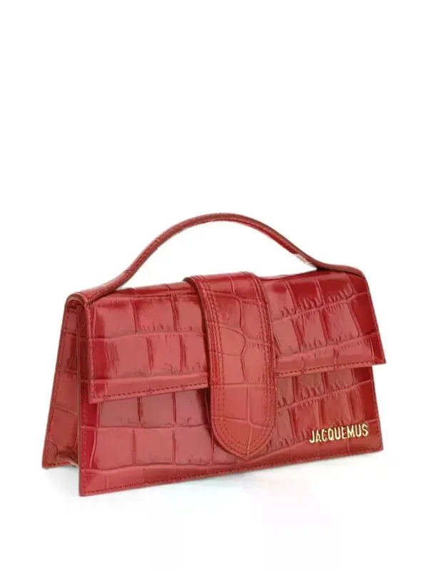 Jacquemus Le Grand Bambino Croc-effect Tote Bag