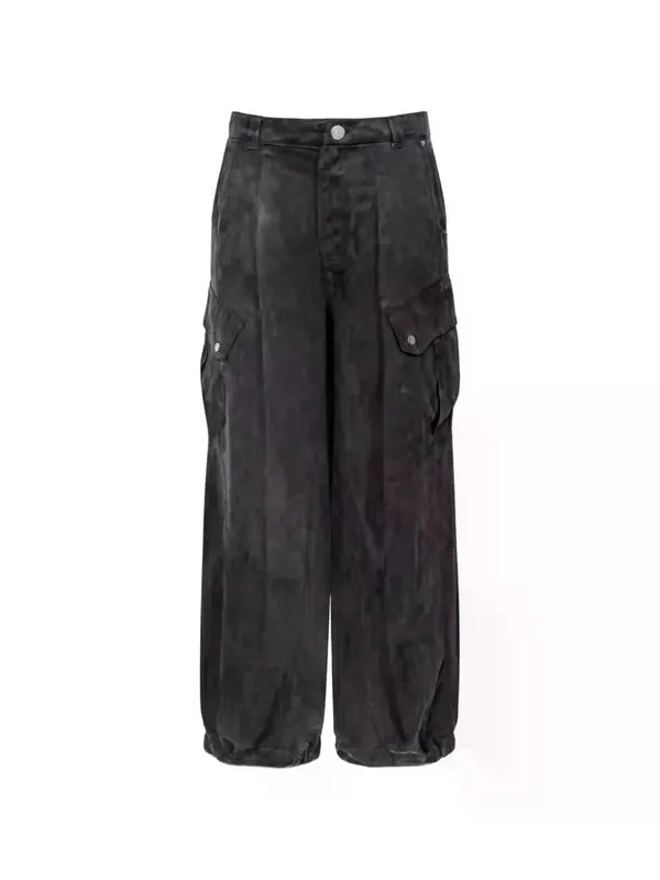 Pinko Washed-effect Cargo Pants