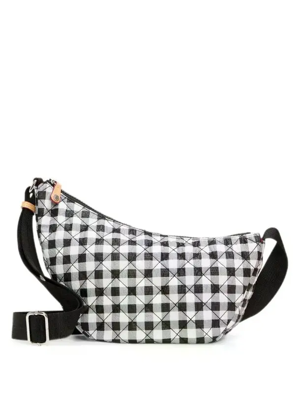Mz Wallace Small Metro Smile Gingham Quilted Crossbody Bag
