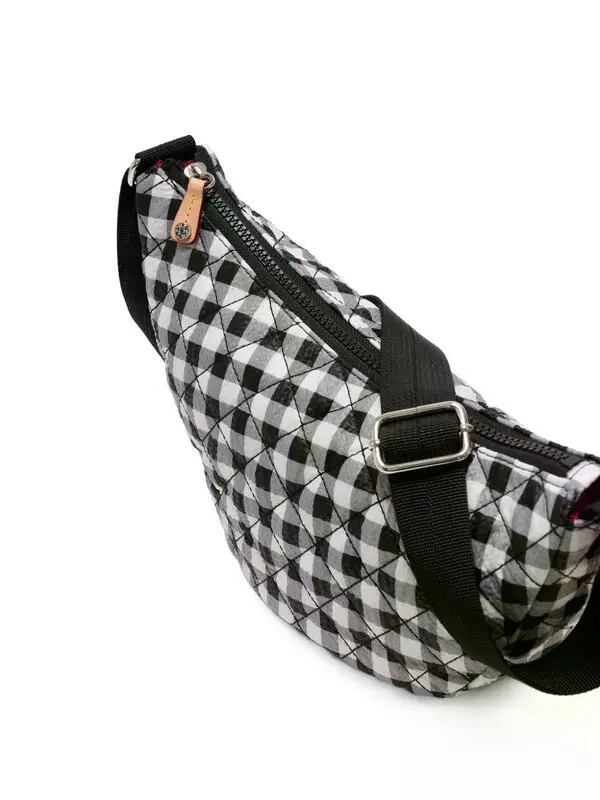 Mz Wallace Small Metro Smile Gingham Quilted Crossbody Bag