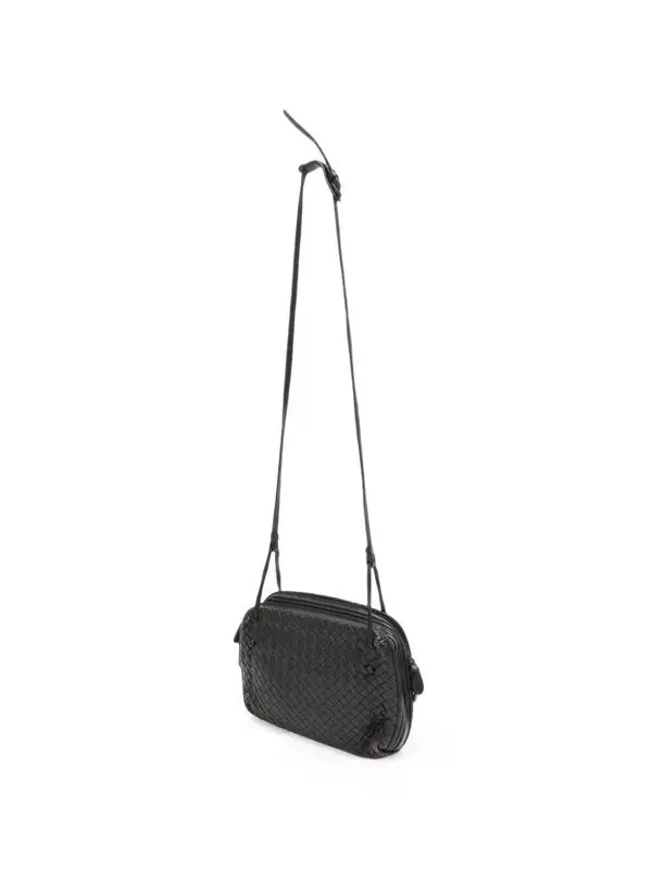 Bottega Veneta Nodini Intrecciato Crossbody Bag - Black